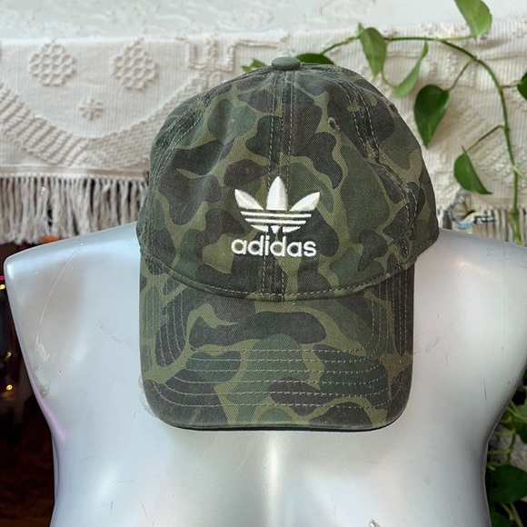 adidas | Accessories | Adidas Camo Camouflage Green Cap Hat | Poshmark